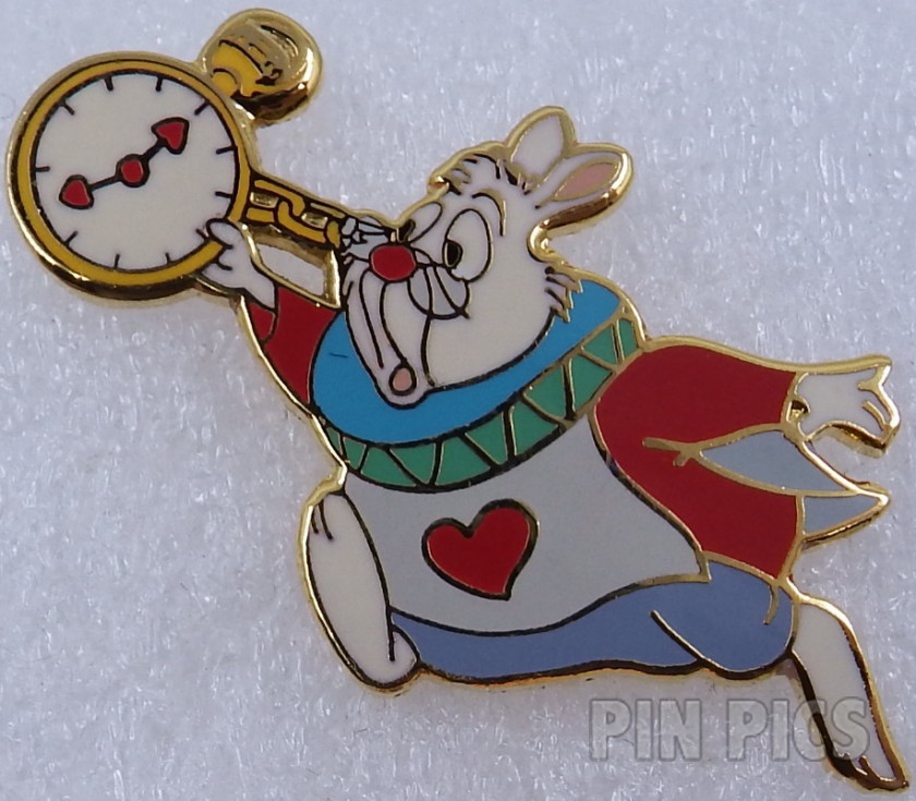PP467 - White Rabbit - Running - Alice in Wonderland - PinPics