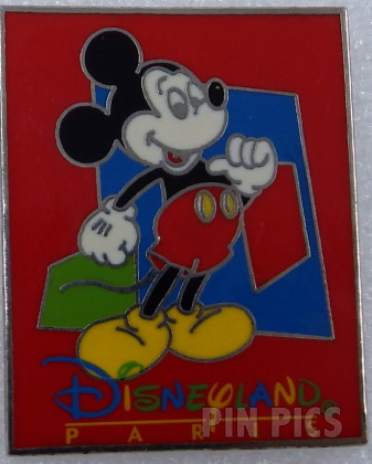 PP1345 - DLP - Mickey Mouse - Disneyland Paris - Red Logo - PinPics