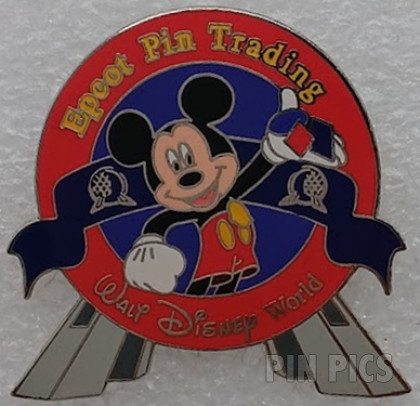PP1385 - WDW - Mickey Spaceship Earth - Epcot Pin Trading - PinPics