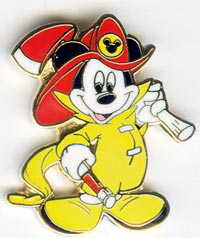 PP1877 - DLR - Fireman Mickey - Cast Member - PinPics
