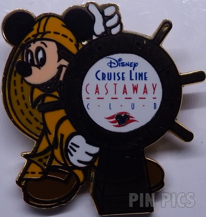 PP2585 - DCL - Mickey Mouse - Helmsman at Ship Wheel - Castaway Club ...