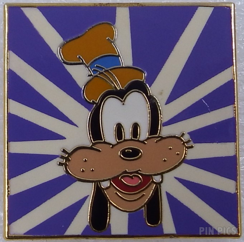 PP2835 - DL - Goofy - Sunburst - Square - PinPics