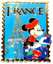 PP3290 - Mickey Mouse - Epcot 15th Anniversary - France Stamp - PinPics