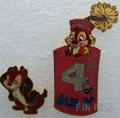 PP5624 - DL - Chip and Dale - 4th of July 2001 Set - PinPics