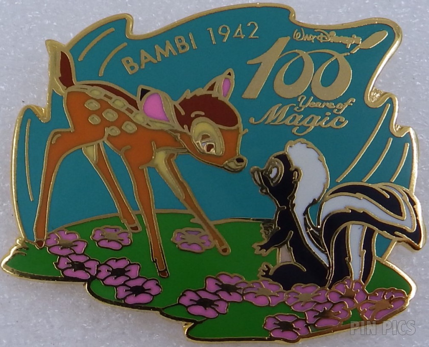 PP6103 - Japan - Bambi and Flower - 100 Years of Magic - PinPics