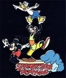 PP6294 - DL - Summer 2001 (Mickey, Goofy & Donald Surfing) - PinPics