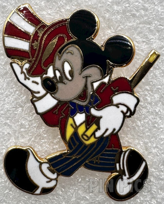 PP7226 - Strolling Mickey - Uncle Sam - Patriotic - Yellow Vest - PinPics