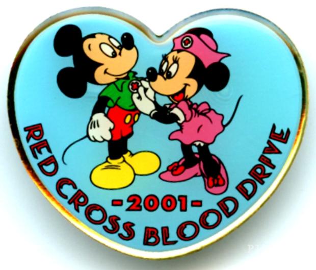 PP7895 - Japan - Mickey and Minnie Mouse - Heart - Red Cross Blood ...