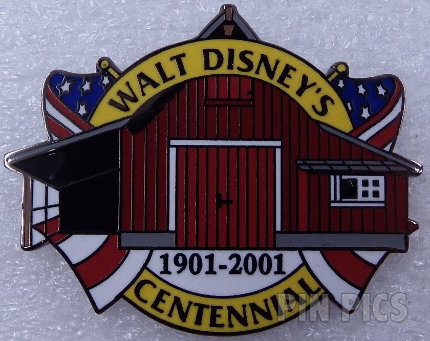 PP8923 - WDFF - Walt Disney's Centennial - Red Barn - Yellow Banner ...