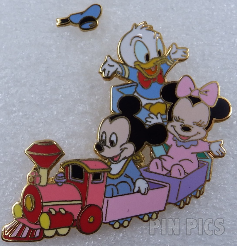 PP9070 - Baby Mickey Mouse, Minnie Mouse and Donald Duck - Riding on a ...