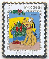 PP9093 - Pluto - Redonda Christmas Stamp - PinPics
