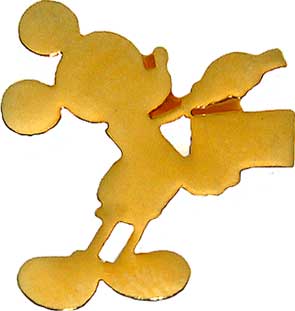 PP10643 - DS - Mini Gold Mickey Mouse Silhouette with Clapboard - PinPics