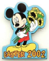 PP10660 - DA - Easter 2002 - Mickey Holding Sunflowers - PinPics
