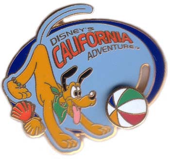 PP11729 - DCA Beach Pin Series - Beach Ball Pluto Swivel - PinPics