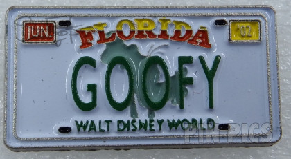 PP12804 - WDW - Goofy - Florida License Plates Set - Cast Lanyard ...