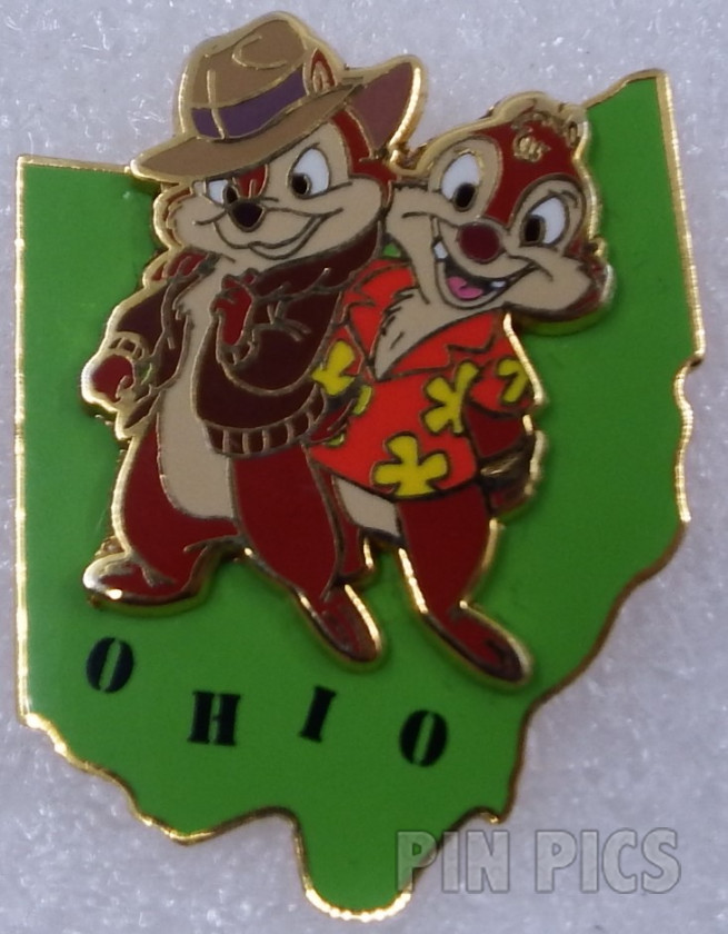 PP14902 - State Character Pins - Chip and Dale - Ohio - PinPics