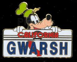 PP15706 - DLR - Goofy - GWARSH - California License Plate Series - PinPics