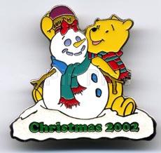 PP17082 - UK DS - Christmas 2002 (Pooh with Snowman) - PinPics