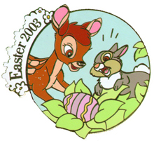 PP21107 - DA - Bambi and Thumper - Easter 2003 - PinPics