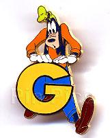 PP21344 - Japan - Goofy - G - Character Letter - JDS - PinPics