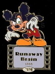 PP21956 - DA - Mickey Mouse Runaway Brain (Gold Prototype) - PinPics