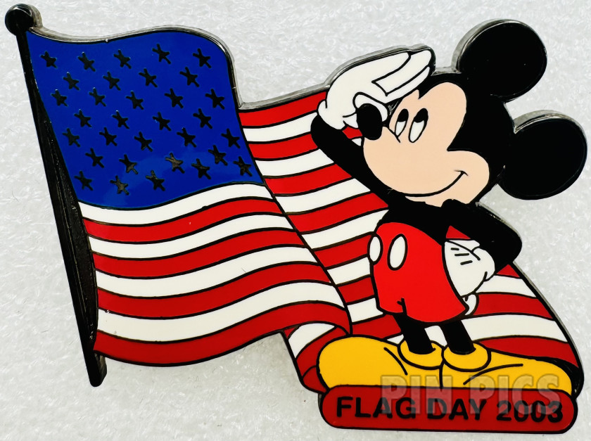 PP22976 - DA - Saluting Mickey - Flag Day 2003 - PinPics