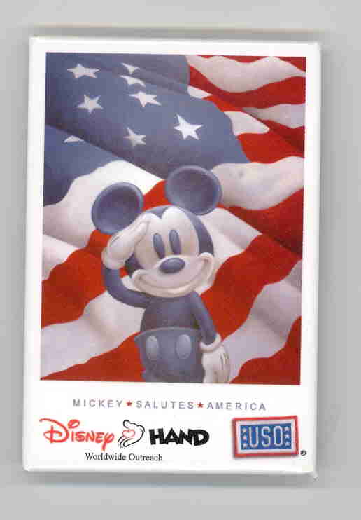 PP23606 - Mickey Saluting Flag - PinPics