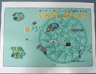 PP24375 - WDW - Pin Map - 2001 Cast Atlas - PinPics