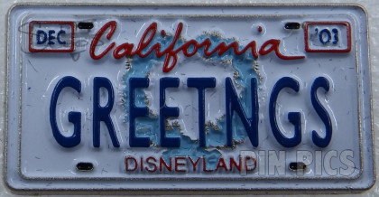 PP24778 - DLR - GREETNGS - License Plates - Cast Lanyard Series 1 2003 ...