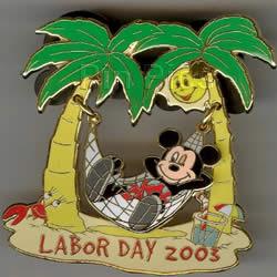 PP24813 - DCA Labor Day 2003 -- Mickey in a Hammock - PinPics