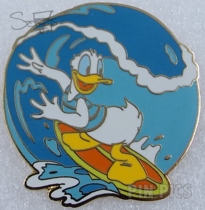 PP25542 - DLR - Donald Duck - Surfing - Cast Lanyard Series 1 2003 ...