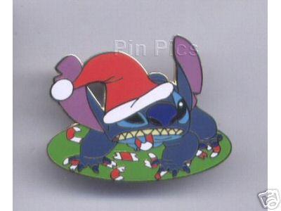 PP26634 - Bootleg Santa Stitch with Candy Canes - PinPics