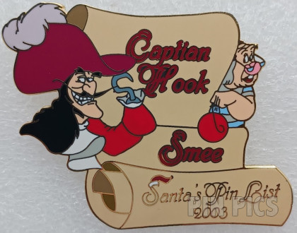 PP27147 - WDW - Captain Hook and Smee - Peter Pan - Santa's Pin List ...