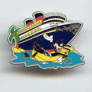 PP27722 - Disney Cruise Line - Goofy and Ship - PinPics