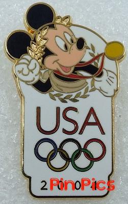PP30889 - USA Olympic Logo - Mickey Mouse - PinPics