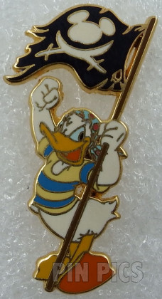 PP31650 - DLP - Donald Duck - Pirate with flag - PinPics