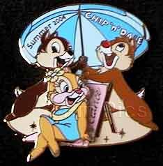 PP31418 - Japan - Clarice, Chip and Dale - Beachside Umbrella - Summer 2004 - PinPics