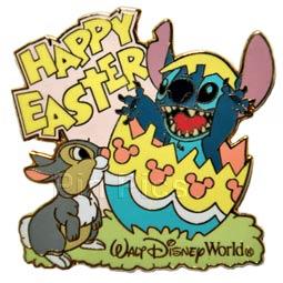 PP31458 - WDW - Stitch & Thumper - Happy Easter 2004 - Pink Variation - PinPics