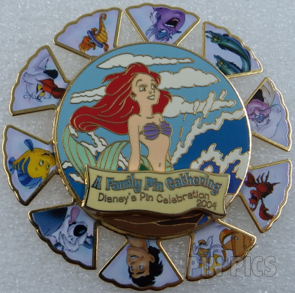 PP32325 - WDW - Little Mermaid Family - Family Pin Gathering - Spinner ...