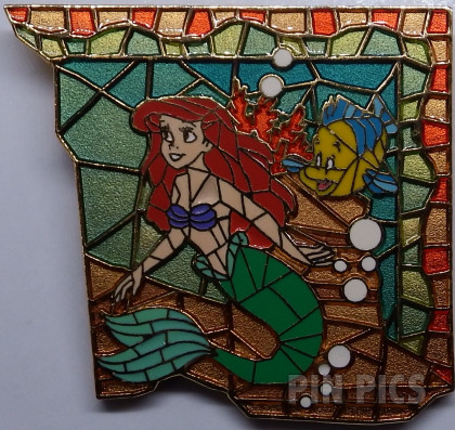 PP32592 - DCL - Ariel and Flounder - Triton's Wall Mosaic Series ...