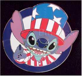 PP32003 - DA - Stitch as Uncle Sam (Silver Prototype) - PinPics