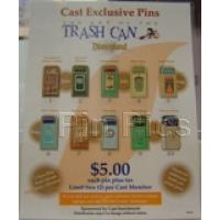 PP35889 - DLR - Trash Can Series - Display Board & Pins - PinPics