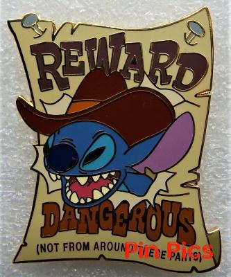 PP36622 - DLR - Stitch - Wanted Poster - Chip and Dale's Wild West Pin ...