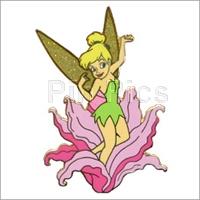 PP38813 - Japan - Tinker Bell - Standing on a Flower - JDM - PinPics