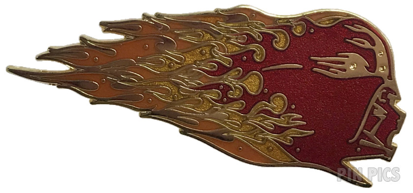 PP40268 - Star Wars - Darth Vader Profile Flames Emblem - PinPics