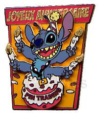 PP41713 - DLP - 4th Anniversary - Stitch Jumping Out of a Cake - PinPics