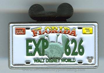 PP41823 - WDW - EXP 626 - License Plates - Cast Lanyard Series 4 2005 ...