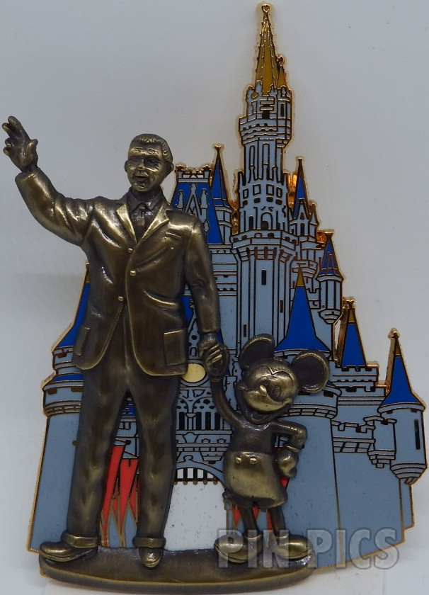 PP43610 - WDW - Walt Disney and Mickey - Partners Statue - Cinderella ...