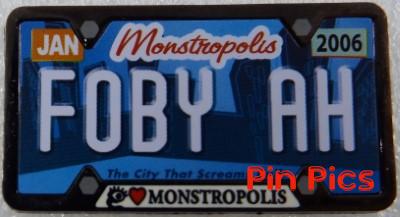 PP43735 - WDI - Monstropolis License Plate FOBY AH - Monster's Inc ...
