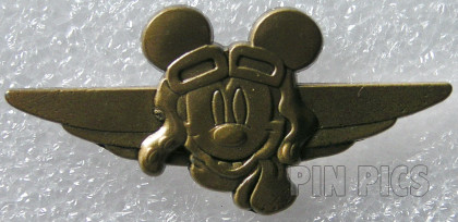 PP45201 - Mickey Mouse - Aviator Wings - 3D Sculpted - PinPics
